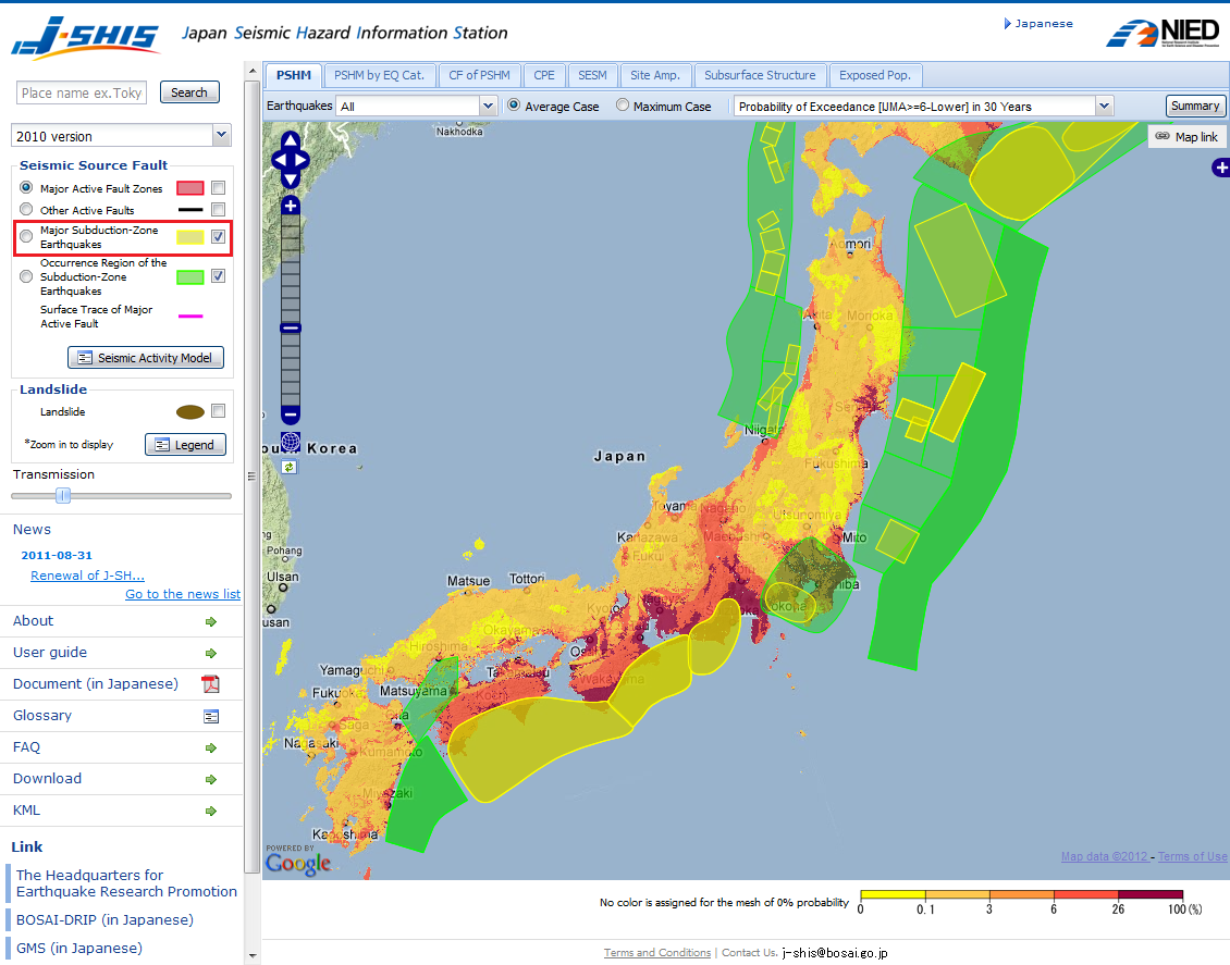 Using J-SHIS Maps | J-SHIS