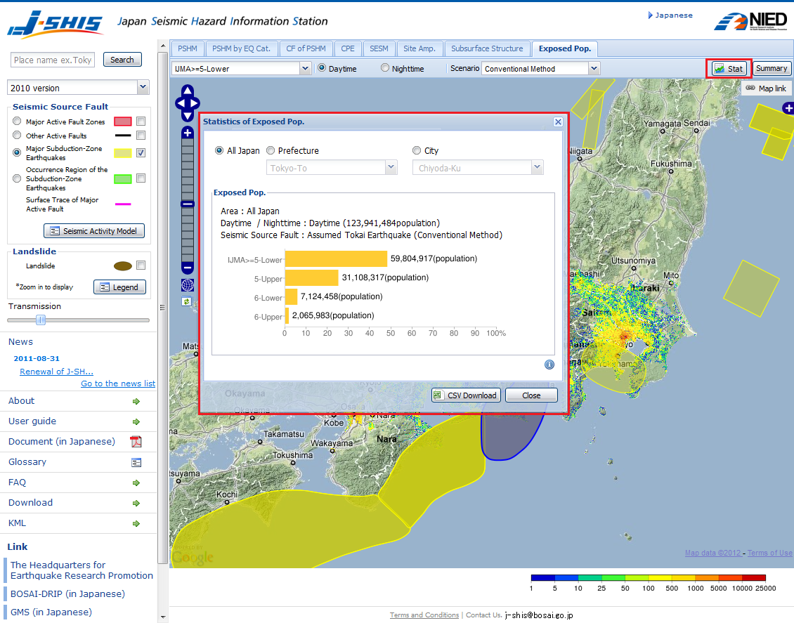 Using J-SHIS Maps | J-SHIS